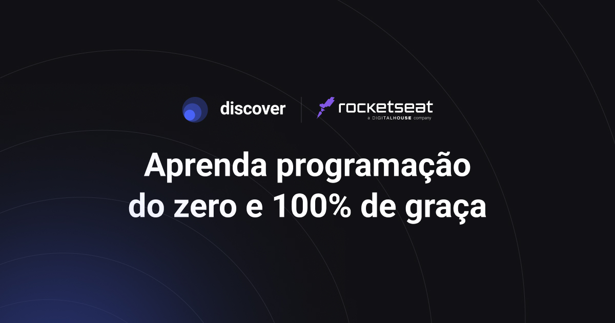 Curso Gratuito de Introdução à Programação | Rocketseat Discover
